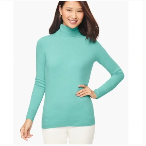 Talbots | Sweaters | Talbots Mint Green Turtleneck Pullover With Long Sleeves 247 | Poshmark